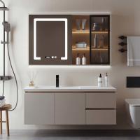 China Odorless Single Bathroom Vanity With Ceramic Sink 80*45*50cm for sale