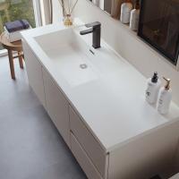 China Odorless Single Bathroom Vanity With Ceramic Sink 80*45*50cm for sale