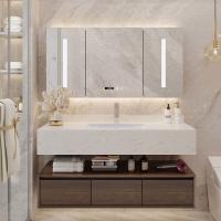 China Solid Wood Vanity Unit Bathroom Furniture Wall Mount Bath Vanity for sale