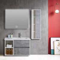 China 24 to 48 Inch Combined Bathroom Vanity Cabinet with LED Mirror and Side Cabinet 80cm for sale