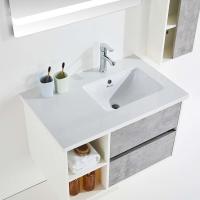 China 24 to 48 Inch Combined Bathroom Vanity Cabinet with LED Mirror and Side Cabinet 80cm for sale
