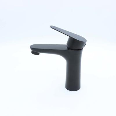 China SUS304 Stainless Steel Duplex Bathroom Vanity Faucet 150mm x 140mm Black Basin Mixer Tap for sale