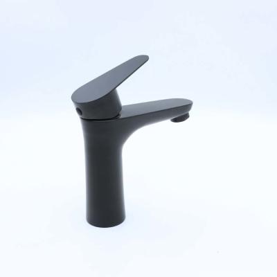 China SUS304 Stainless Steel Basin Faucet Single Handle Cold Hot Water 150mm Bathroom Faucet for sale