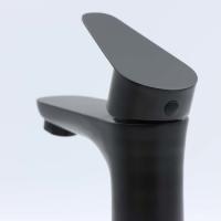 China SUS304 Stainless Steel Basin Faucet Single Handle Cold Hot Water 150mm Bathroom Faucet for sale