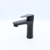 China SUS304 Stainless Steel Bathroom Sink Faucet One Handle Basin Mixer Tap 150mm for sale