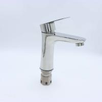 China SUS304 Stainless Steel Silvery Basin Faucet 150mm Wide Mouth Bath Shower Tap for sale