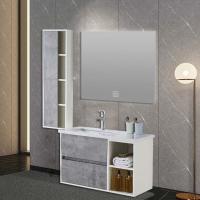 China Luxury Floating Bathroom Vanity Cabinets 16mm Multilayer Board for sale
