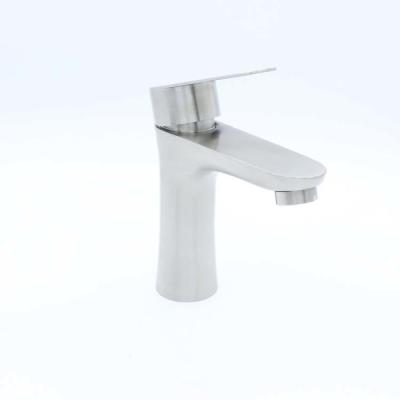 China SUS 304 Stainless Steel Single Level Basin Faucet Modern Kitchen Sanitary Ware 15cm for sale