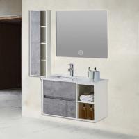 China Luxury Modern 24-86 Inch Bathroom Vanity Set with Smart LED Mirror Custom Size for sale