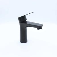 China SONSILL 304 Stainless Steel Single Handle Bathroom Vanity Faucet 15x14 cm Black Gold for sale