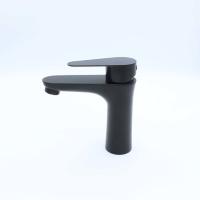 China SONSILL 304 Stainless Steel Single Handle Bathroom Vanity Faucet 15x14 cm Black Gold for sale