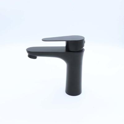 China SONSILL 304 Stainless Steel Single Handle Bathroom Vanity Faucet 15x14 cm Black Gold for sale
