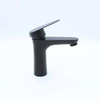 China SONSILL 304 Stainless Steel Single Handle Bathroom Vanity Faucet 15x14 cm Black Gold for sale
