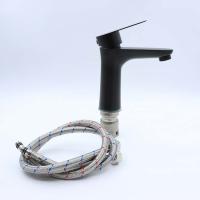 China Plated Chrome Deck Mounted Basin Mixer Tap Convenient installation for sale