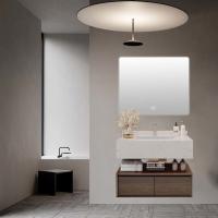 China Wall Mount Bathroom Vanity 80x25x50cm Luxury Ceramic Basin Set 60KG for sale