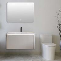 China 80cm Lighted Slate Bathroom Vanity with LED Intelligent Mirror Wall Mounted 35-37in for sale