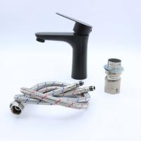 China SUS 304 Stainless Steel Bathroom Vanity Faucet Mixer Tap 15x14cm Hot Cold Water for sale