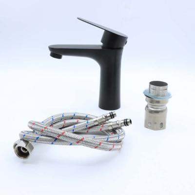 China SUS 304 Stainless Steel Bathroom Vanity Faucet Mixer Tap 15x14cm Hot Cold Water for sale