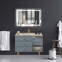 China Floor Type 3 Drawer Bathroom Vanity Cabinet with LED Mirror for sale