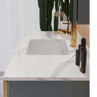 China Floor Type 3 Drawer Bathroom Vanity Cabinet with LED Mirror for sale