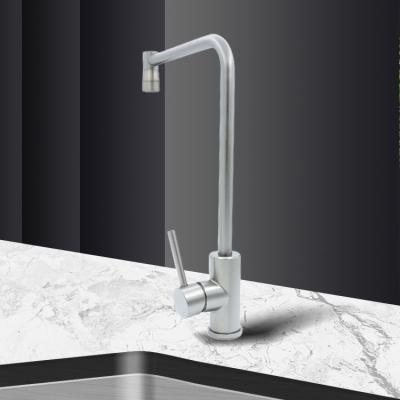 China SUS304 Brushed Bathroom Vanity Faucet 304 Stainless Steel Pull Out 1100g for sale