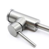 China Modern Stainless Steel Brushed Pull Out Kitchen Faucet Deck Mounted for sale