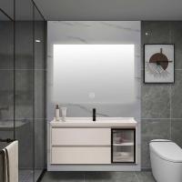 China 80x60cm Wall Mount Bathroom Vanity Plywood Cabinet with Mirror 7 Types for sale