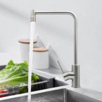 China SONSILL 304 Stainless Steel Kitchen Mixing Faucet Single Handle 15cm Sink Faucet for sale