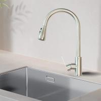 China SONSILL 304 Stainless Steel Pull Out Kitchen Faucet 360 Degree Rotation 51cm for sale
