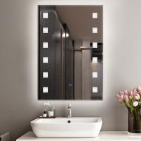 China SONSILL Intelligent Touch Wall Mounted LED Makeup Mirror 800x600mm 4mm Aluminum for sale