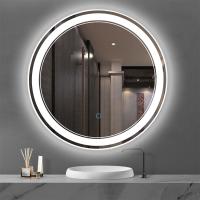 China SONSILL Smart LED Bathroom Mirror 4mm Round Touch Switch Wall Mount Modern Euro Design for sale