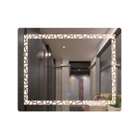 China Touch Sensor Wall Mounted LED Bathroom Mirror Rectangle 800x600mm 4mm for sale