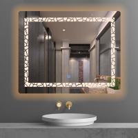 China Wall Mount LED Bathroom Mirrors With Aluminium Frame / Touch sensor for sale