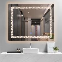 China SONSILL 800x600mm 4mm Thick Anti Fog LED Bathroom Mirror Rectangle Wall Mount for sale