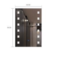 China 4mm Wall Mounted LED Bathroom Mirror 800x600mm Anti Fog Waterproof Touch Sensor for sale