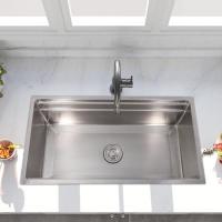 China Rectangle  Nano Silver Kitchen Sink With Outer Basin Size 700*450mm for sale