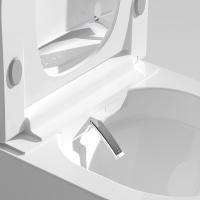 China Elongated Smart Toilet 59x38x39cm with Siphon Jet Flushing Remote Control for sale