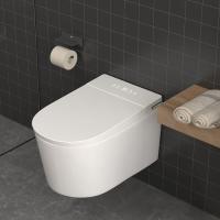China SONSILL Wall Hung Smart Toilet Bidet One Piece Ceramic Toilet 220V 50Hz with Automatic Flip Cover for sale