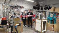 China 9INCH Cylinder Diameter Wool Knitted Scarf for Football Club Single Knitting Method for sale