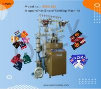 China Customized Football Fans Scarf and Beanie Hat Knitting Machine with 800pcs/day Output for sale