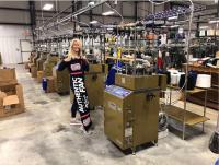 China Customized Football Fans Scarf and Beanie Hat Knitting Machine with 800pcs/day Output for sale