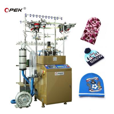 China Jacquard Knitting Weft Style Computerized Acrylic Wool Cotton Beanie Hat Cap Machine for sale