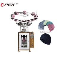 China 2F-10F Feeder Rib Hat Knitting Machine for Reflective Silk Hat and Winter Beanie for sale