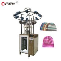 China Computerized Opek Rib Hat Knitting Machine for 1X1 2X1 2X2 Rib Beanie/Cuff Production for sale