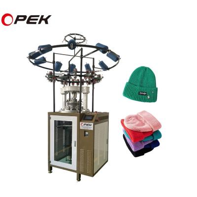 China Fish Scale and Waffle Stitch Weaving Rib Hats Knitting Machine with AUTO Lubrication for sale