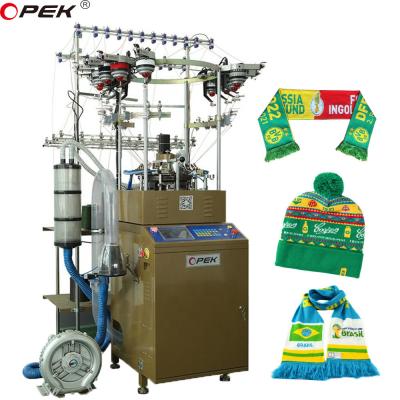 China Small Diameter Opek Acrylic Beanie Hat Soccer Scarves Knitting Machine with 90-120RPM for sale