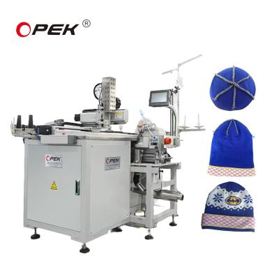 China 300*300mm Sewing Range Opek-300HS Automatic Hat Overlock and Bartacking Sewing Machine for sale
