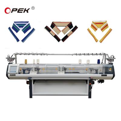 China Flat Knitting Style Collar Machine 52 inch Fully Jacquard With 12 gauge and 14 gauge for sale