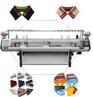 China Flat Knitting Style Collar Machine 52 inch Fully Jacquard With 12 gauge and 14 gauge for sale