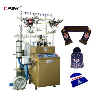 China 9inch Knitting Width OPEK High Speed Hat and Fan Football Scarf Knitting Machine for sale